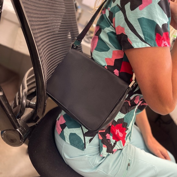 Andrew Marc | Bags | Estate Andrew Marc Designer Black Vinyl Purse ...